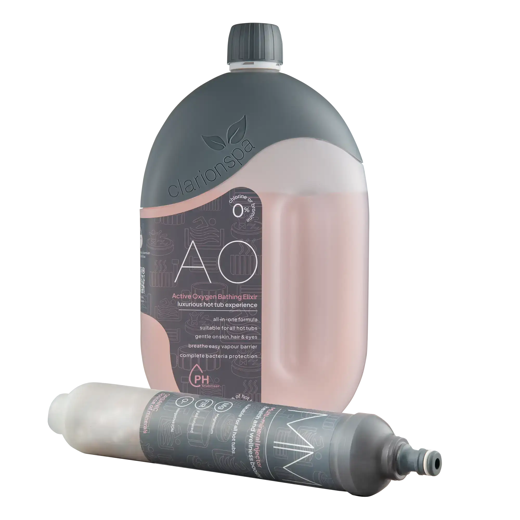 Clarion Spa Starter Pack - Active Oxygen & Mineral Rich Hot Tub Water ...